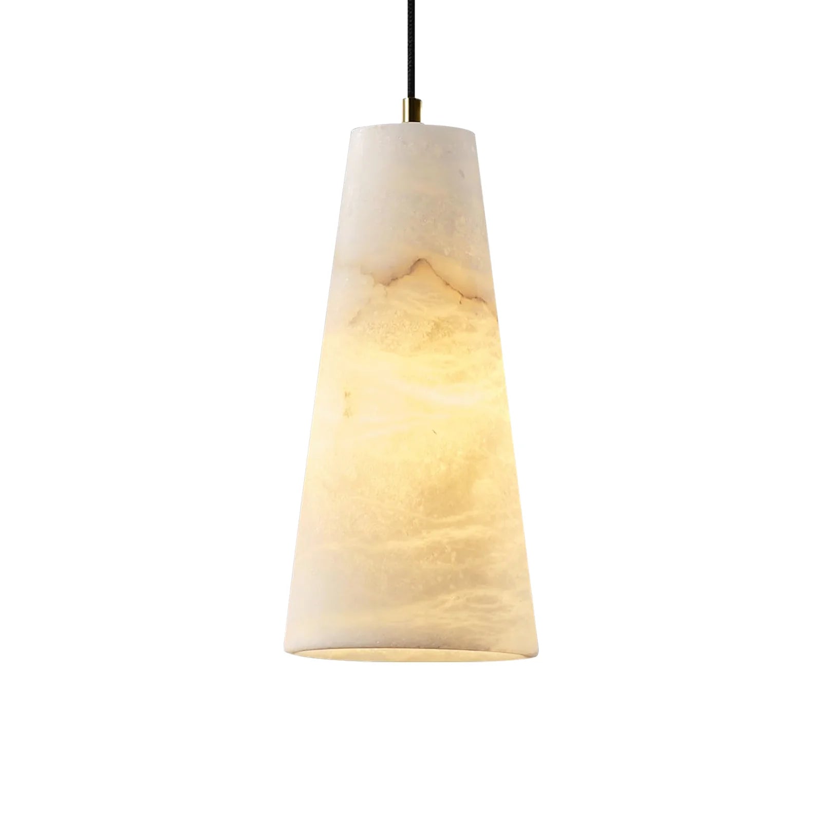 Aurora Pillar Alabaster Pendant Light – hugbel