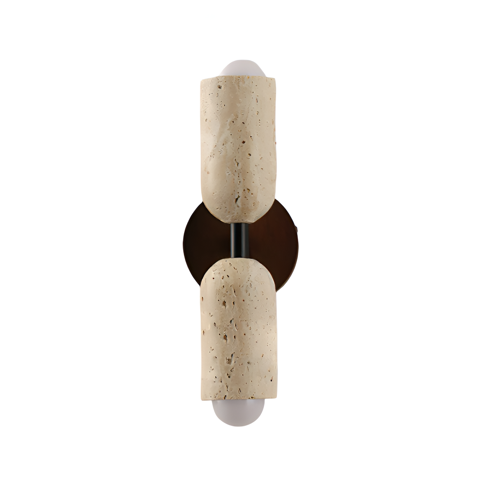 Merrill Travertine and Wood LED Wall Light – hugbel