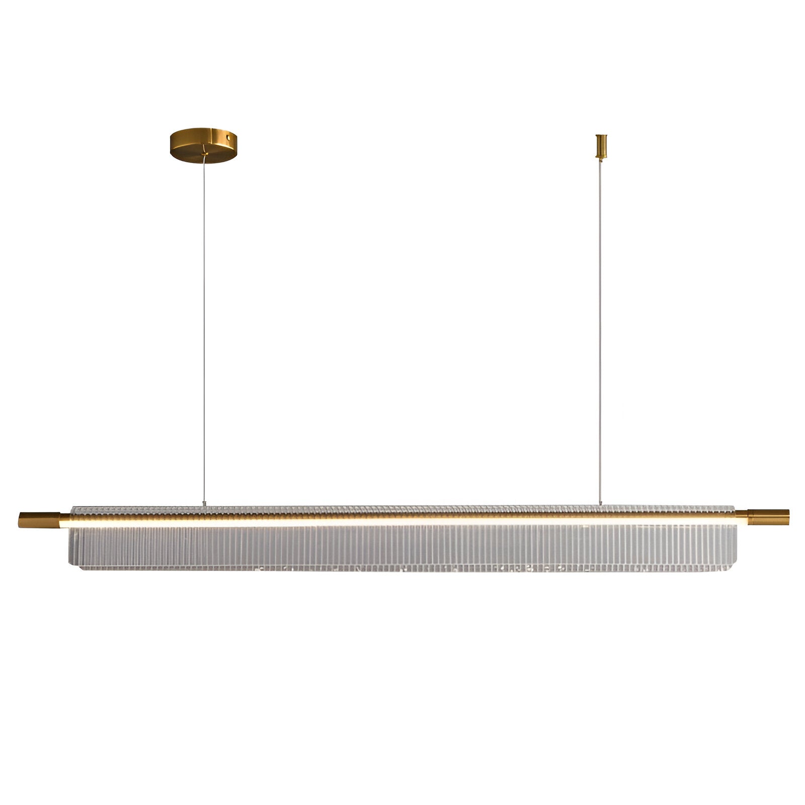 Nordic Acrylic Linear Iron Strip Pendant Light – hugbel